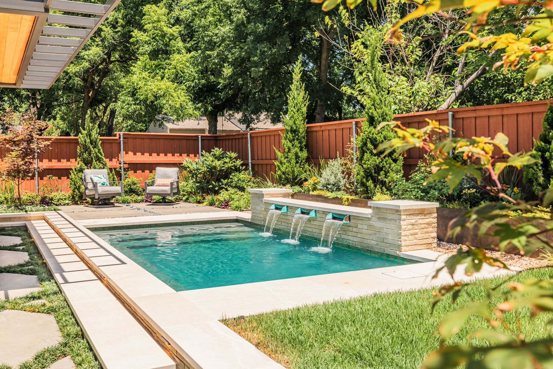 Downtown McKinney: Luxury Pool & Outdoor Living Space Design